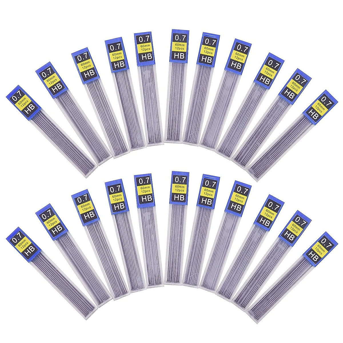 Morepack 840 Pieces Lead Refills,0.7 mm HB,Break Resistant Mechanical Pencil Refills,70 Tubes (840 Pieces)