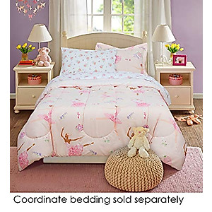 Kidz Mix Dancing Ballerina Window Curtains, 48x84, Pink