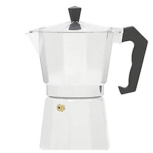 Coffee Espresso Maker/Moka Express, Aluminum, Stove Top, For 6 Cups