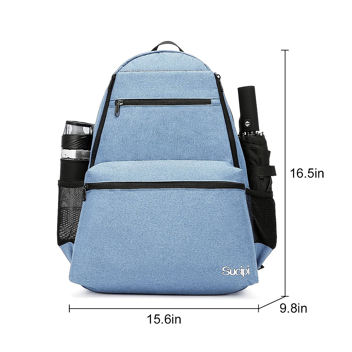 Sucipi Tennis Bag Professional Tennis Backpack for Men and Women Racket Bags with Ventilated Shoe Compartment, Holds 2 Tennis Rackets, Pickleball Paddles