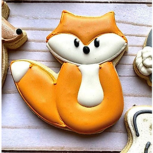 Woodland Cookie Cutters 5-Pc. Set Made in USA by Ann Clark, Fox, Deer, Owl, Hedgehog, Mushroom