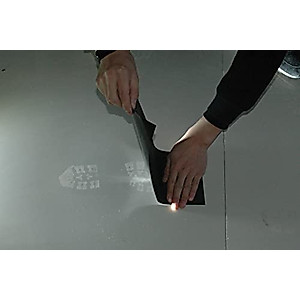 CSI Footprint Gel Lifters, Picking Up Powdered Latent Prints, Shoe Impressions, Crime Scene Forensic Supply, Black, 14x36 cm, 2 pcs/Pack
