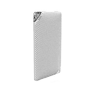 Bone Conduction Speaker Super Thin Small Bluetooth Speakers Portable Card-Thin Stereo Sound Creative Thinnest Speakers Small Thin Sound Box (White)