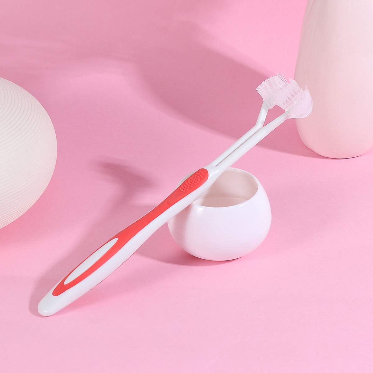 7pcs 3 Toothbrush Soft Bristle Toothbrush Toothbrush Manual Toothbrushes Three-Sided Toothbrush Soft Bristle Toothbrush Pp 3 Sided Toothbrush Soft Brush Soft Fur