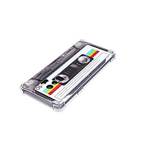 FAteamll Case for Galaxy S9 Plus,with Reinforced Corners TPU Soft Bumper Retro Cassette Tape Case Compatible with Samsung Galaxy S9+