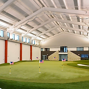 KINGTOP USA Golf Flag 8x6 Inch – Premium Dual-layer 420D Nylon, Double Sided American Pattern Printing, Tube Inserted – Mini Practice Putting Green Flags for Yard, 1-Pack