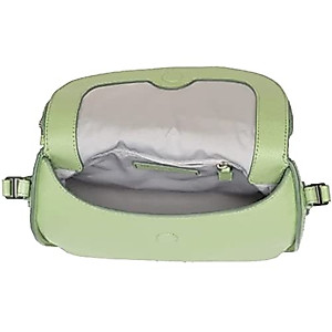 Marc Jacobs M0016932 Mint Green With Silver Hardware Groove Leather Mini Messenger Women's Bag