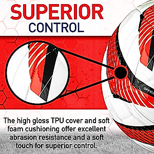 Franklin Sports MLS Tornado - Official Size 5 - Soft Cover - Weight Soccer Ball - Air Pump Included