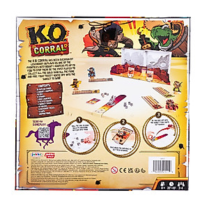 K.O. Corral Board Game | Jakks Wild Games | Strategy Board-Game | Family Dice and Card Game for Adults and Kids | 2 to 4 Players | Average playtime 35-45 minutes | Ages 8+