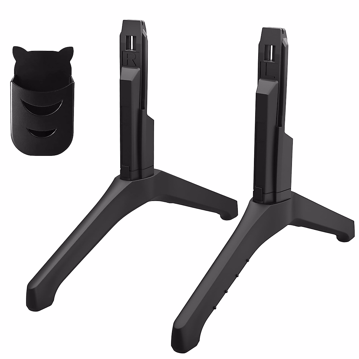 Base Stand for Samsung TV Legs, Only for UN50TU7000 UN55TU7000 UN58TU7000 UN58TU7000FXZA UN55TU7000FXZA UN50TU7000FXZA BN63-18871A, with Non-slip Feet (Black)