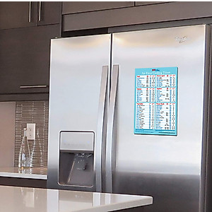 Celsius Metric Version Air Fryer Cooking Times All-in-One Magnet Accurate Guide Big Text Easy to Read Oilproof Air Fryer Accessories Handy Quick Cheat Sheet Chart 8”x11” Kitchen Gift Recipe Cookbook