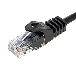 Cables Direct Online 100ft Black Cat5e Ethernet Network Patch Cable Internet Wire for Modem, Router, Pc, TV, Consoles