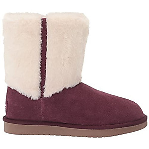 Koolaburra by UGG Unisex-Child Aubrei Short Boot, Plum, 1 Little Kid