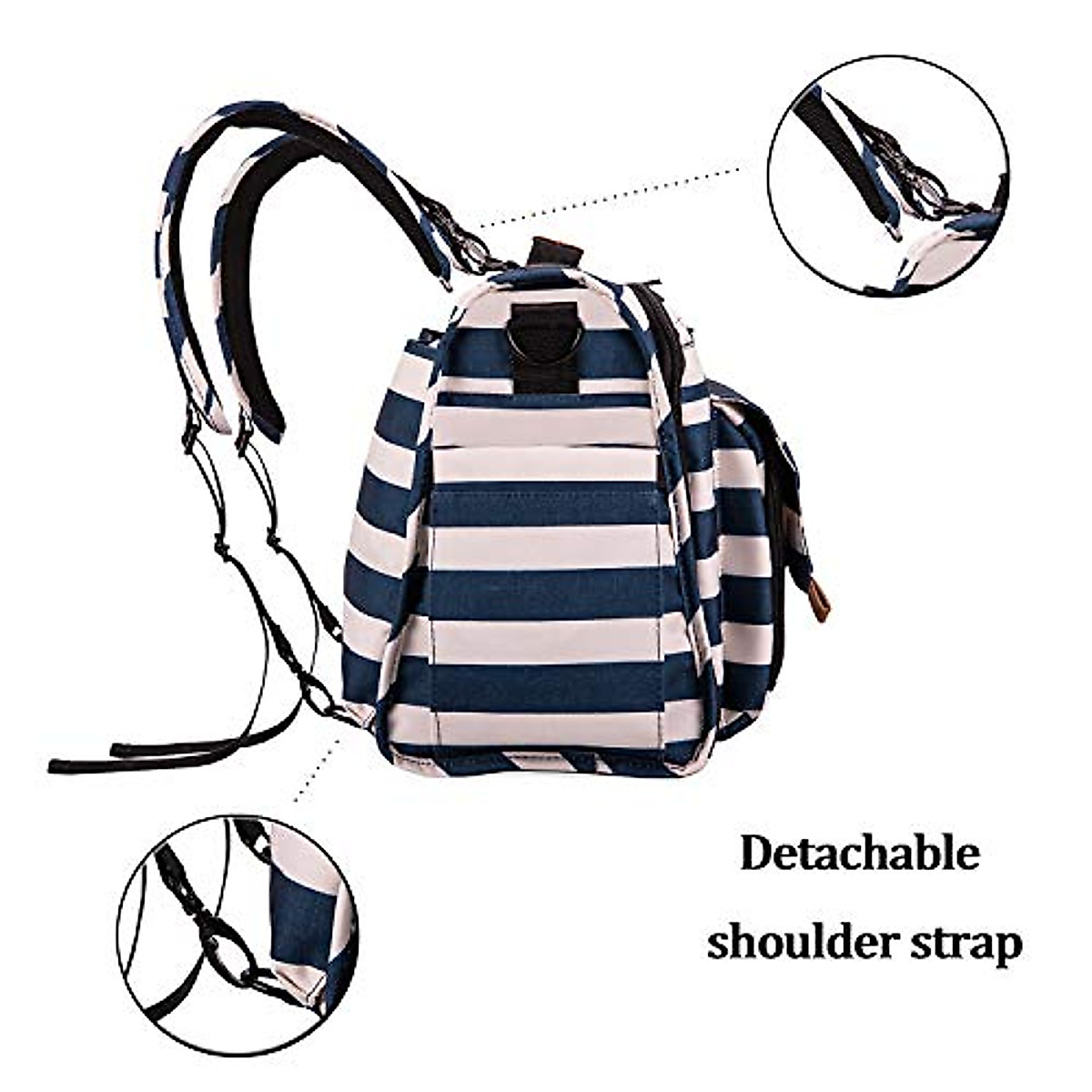 ALLCAMP Diaper Bag Large, Support Baby Stroller, Converted Into a Tote Bag