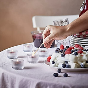 STORTSKON 205.044.67, 30 Pack, Berries, Leafy Greens & Violets Scented Tealight Candles, Dark Red, 3.5 Hours,1.5"