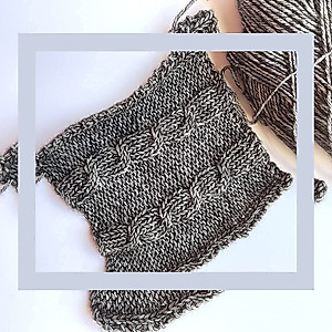 KnitPal Cotton to The Core Soft Cotton Yarn for Crocheting, 78% Cotton and 22% Acrylic - 3 DK Weight Cotton Acrylic Blend Yarn for Knitting - Soft Baby Yarn - 6 Skeins, 852 yds/300g (Charcoal Black)