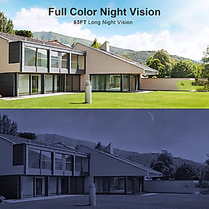 Ankway Solar Security Camera, Wireless Outdoor Cameras with Smart App, Color Night Vision, 360° PTZ WiFi Camera, IP65 Waterproof, AI Detection, 2-Way Talk, 3.5W Solar Powered Panel