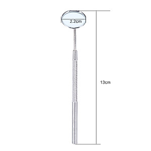 DEWIN Dental Mirror, Stainless Steel Inspection Mirror for Checking Eyelash Extension