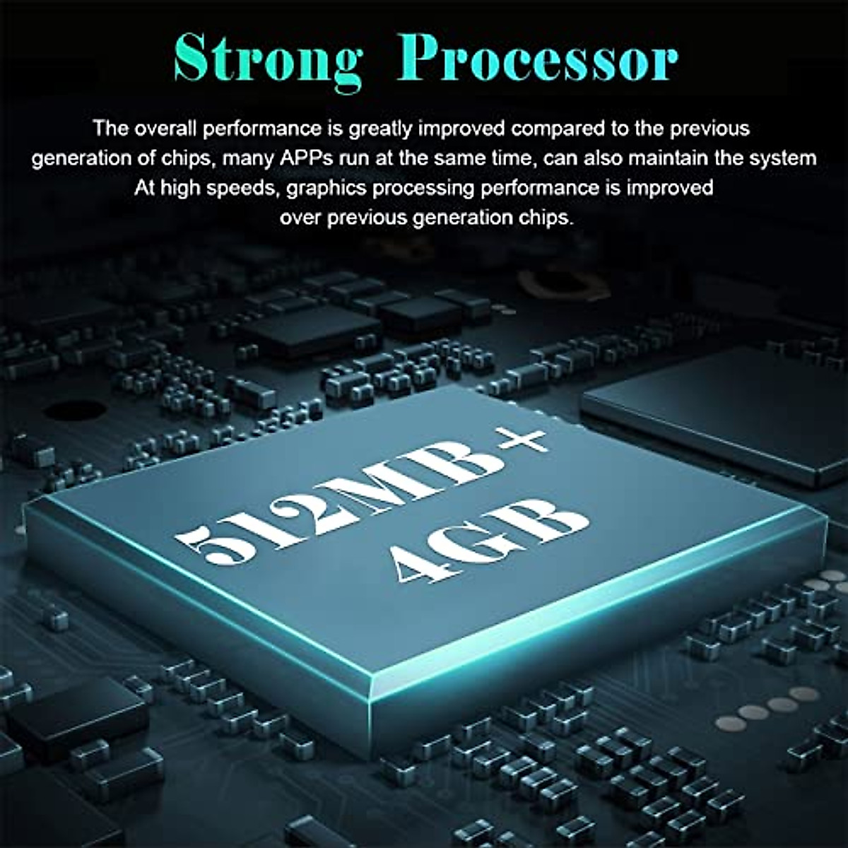 Smartphone Android Telephone, MX4 5.0INCH 3G Smartphone Deca Core 512MB ROM 4GB RAM, 2200 mAh large battery, Smartphone with Earphone, Holiday Gift for Family Friends (Black)