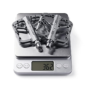 ANSJS Mountain Bike Pedals MTB Pedals Bicycle Flat Pedals Aluminum 9/16" Sealed Bearing Lightweight Platform for Road Mountain BMX MTB Bike…