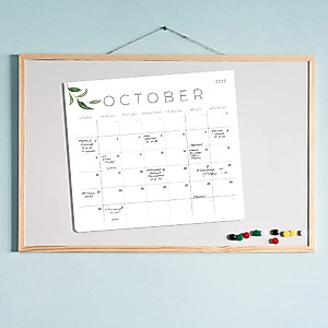 Beautiful Magnetic 2023 Fridge Calendar - Beautiful Monthly Greenery Calendar for Easy Planning - The Perfect Refrigerator Calendar To Stay on Track With Your Appointments