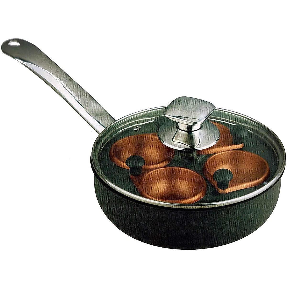 Restaurant Equipment Supply Parini 8" Copper Non-stick Egg Poacher