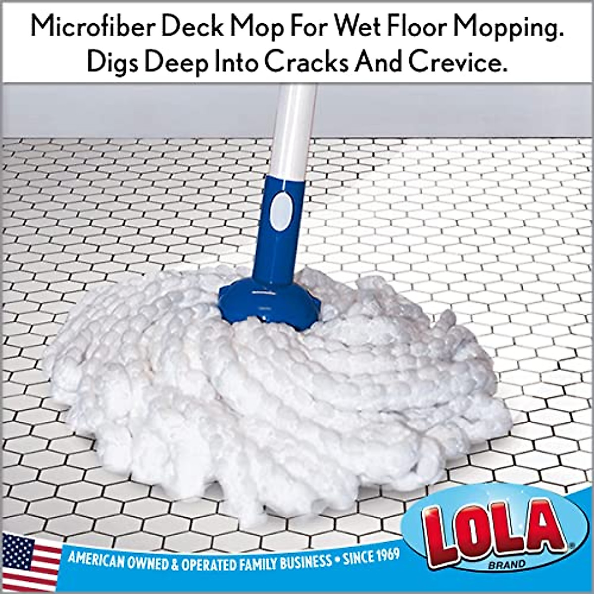 Lola Products 7-in-1 Cleaning Kit & Storage System | SPACE SAVER | 3 Mops, 1 Broom, 1 Dustpan, 1 Storage Rack & 1 Handle | Cleans Dirt, Dust, & Pet Hair | Wall Mount Holder, Floor Cleaner, & Dusting
