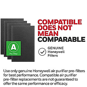 Honeywell HRF-A200 Air Purifier Pre Kit Filter, 4-Pack - Allergen Air Filter Targets Dust, VOC, Pet, Kitchen, and Wildfire/Smoke Odors
