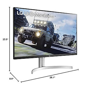 LG 32UN550-W 32 inch UHD 3840x2160 VA HDR10 AMD FreeSync Monitor 2 Pack