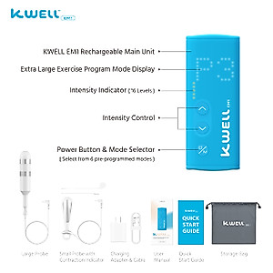 KWELL Smart Auto Kegel Exercise Urinary Incontinence Treatment Device for Women Electrical Muscle Strengthener Stress Urge Urinary Incontinence, Bladder Control, FDA 510K Cleared