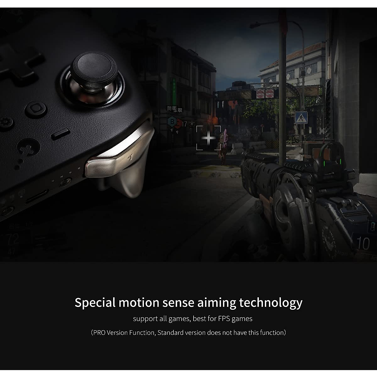 GuliKit Kingkong 2 Pro Hall Effect Wireless Bluetooth Controller for NS Switch, Windows PC,MacOS,Android And iOS,Adaptation for PC Switch Emulator,Gamepad with Joysticks,Auto Pilot Gaming Button(Black)