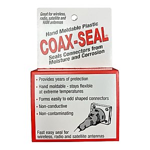 Tape for Fittings Hand Moldable Plastic 60" Long Single Roll Fittings 1/2" Wide 3/32" Inch Thick Sealant Tape Universal Waterproof Non-Conducting Roll Wire Wrap, Weather Tight Sealing Cable