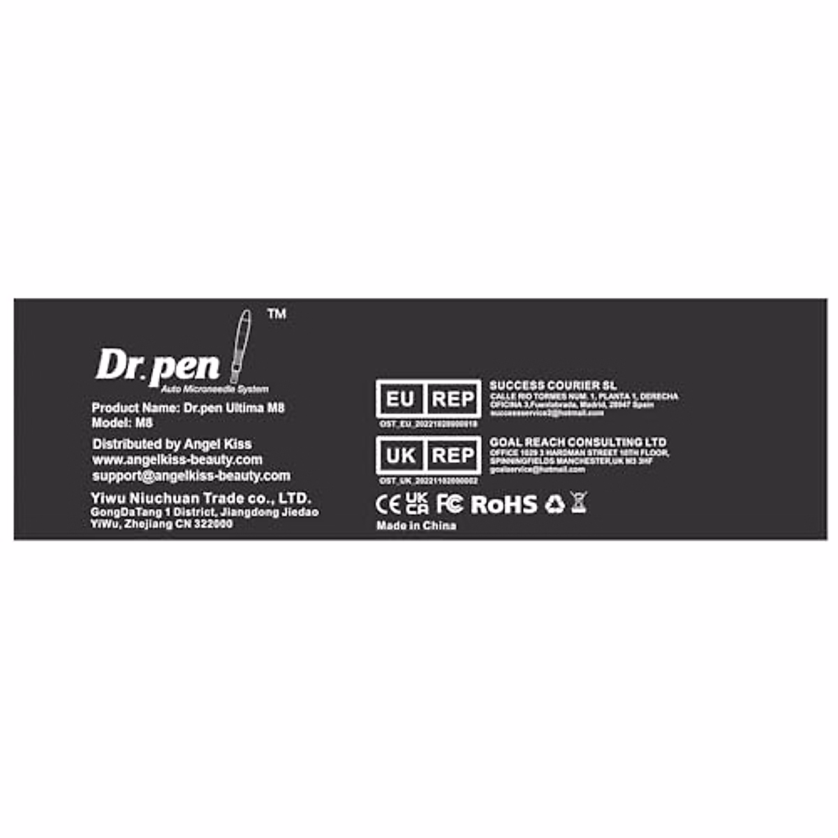 Dr.Pen Ultima M8 Microneedling Pen Professional, Wireless Micro Needling Derma Auto Pen Kit for Face and Body, Gifts for Men Women, w/5pcs 16 Pin Cartridges 0.25mm