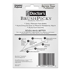 Brushpicks Toothpicks, 275 Count