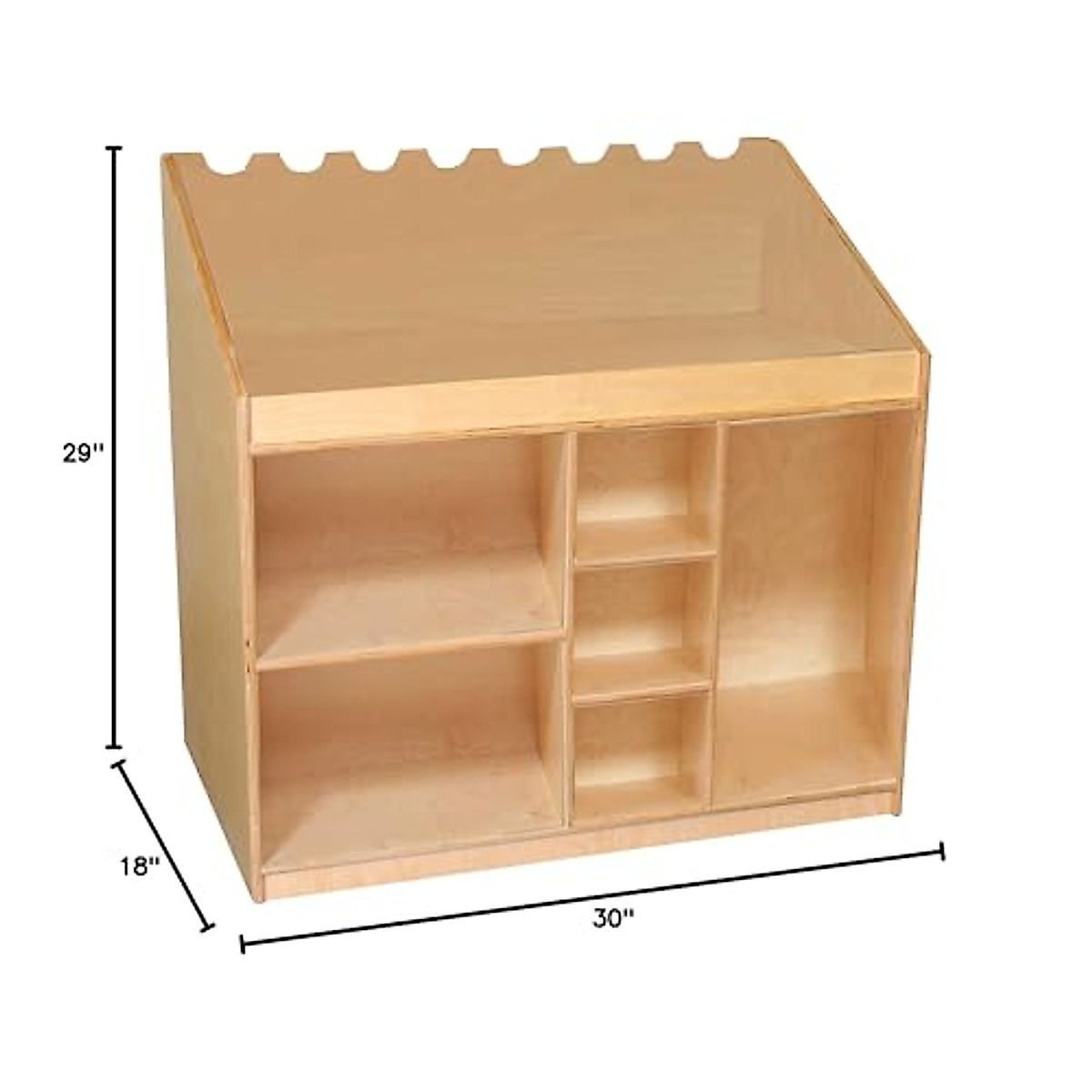 Wood Designs WD18150 Mobile Listening & Storage Center, 29 x 30 x 18" (H x W x D)
