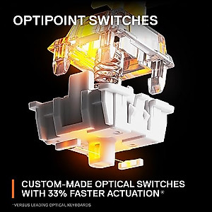 SteelSeries New Apex 9 Mini – HotSwap Optical Mini Keyboard – 60% Compact Design – Optical Switches – RGB Customization – Aluminum Alloy Frame – Double Shot PBT Keycap (Renewed)