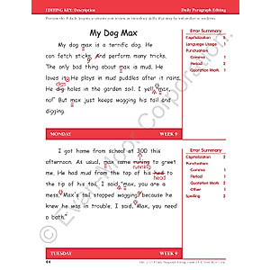 Daily Paragraph Editing, Grade 2