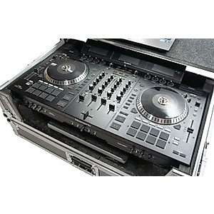 Harmony Audio HCNS7LTWFXTR Flight Glide Laptop Stand Combo DJ Case Compatible with Numark NS7FX