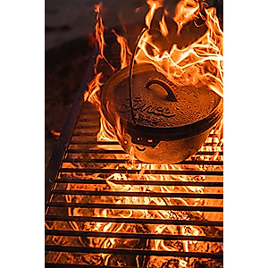 Stansport 16023 Pre-Seasoned Cast Iron Dutch Oven - 4 Qt - Without Legs