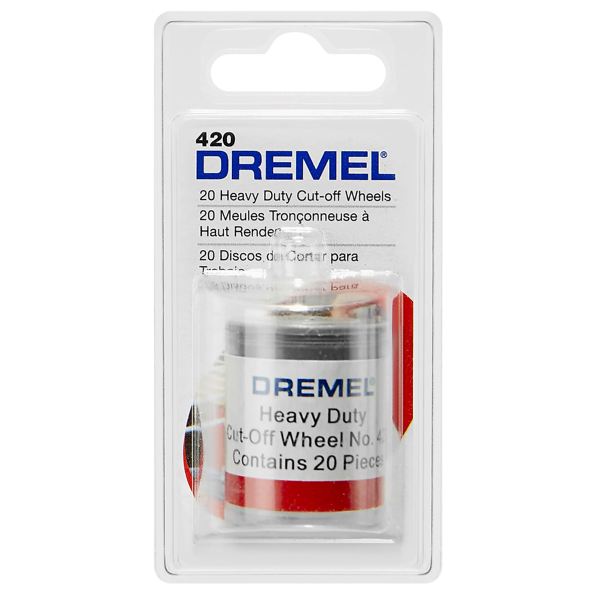 Dremel 420 Cut-off Wheel, 15/16 " (23.8 mm) diameter, 0.40” (1.0 mm) disc thickness, Cutting Rotary Tool Accessory (20 Pieces)