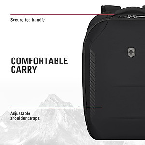 Victorinox Crosslight City Daypack - Professional Business Backpack for Daily Use - Lightweight Laptop Backpack - Black