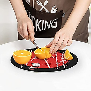 Zombie Pandas Cutting Board Tempered Glass Chopping Board for Kitchen Hotel