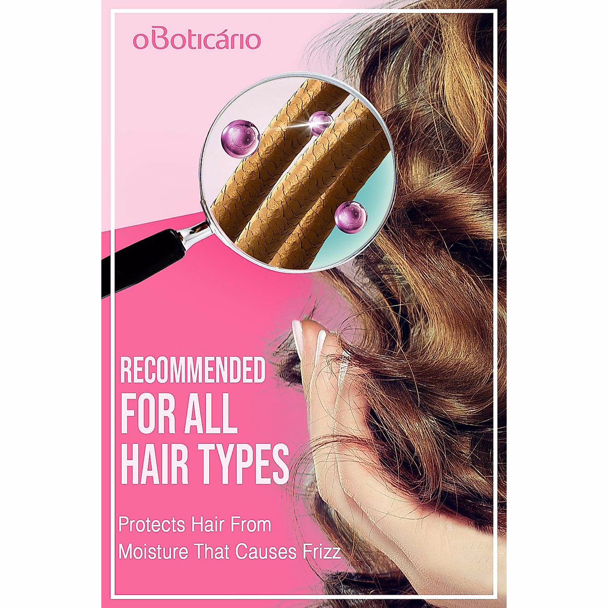 O BOTICARIO Match Frizz Patrol Shampoo, 8x Less Frizzy Hair, Hydrating Anti Frizz Shampoo with Avocado, 8.4 Ounce Oil & Creatine