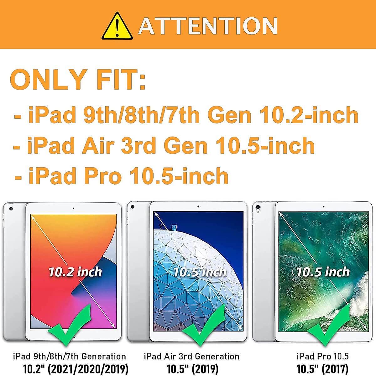 MOXOTEK Kids Case for iPad 10.2 & 10.5, Case for iPad 9th/8th/7th Generation 10.2 Inch 2021 2020 2019, Durable Shockproof Handle Stand Protective Cover for iPad Air 3rd Gen/Pro 10.5 Inch, Blue