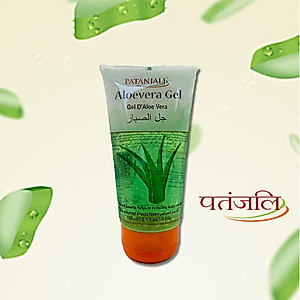 Patanjali Aloe Vera Gel 150ml - Saundarya Moisturizer for Oily Skin, with Vitamin E