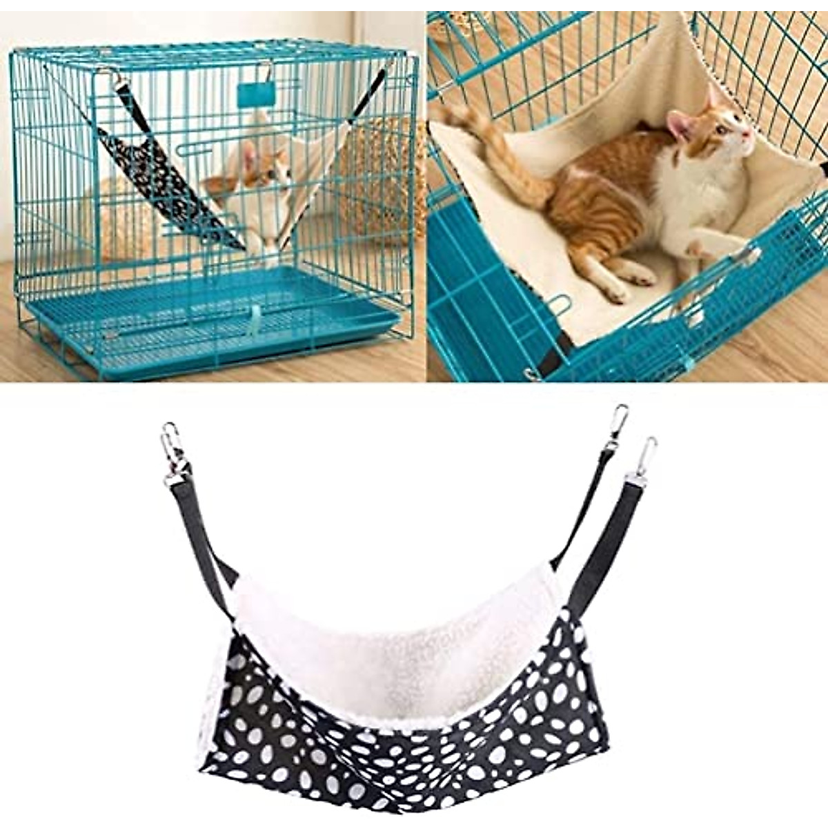 Litewoo Pet Cotton Hammock, Hanging Bed Warm Hammock Swing for Bird Parrot Rat Sugar Glider Chinchilla Squirrel Guinea Pig