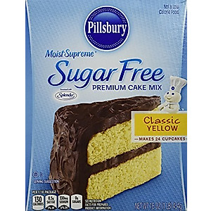 Pillsbury Sugar Free Yellow Cake Mix, 16 oz, 2 pk by Pillsbury