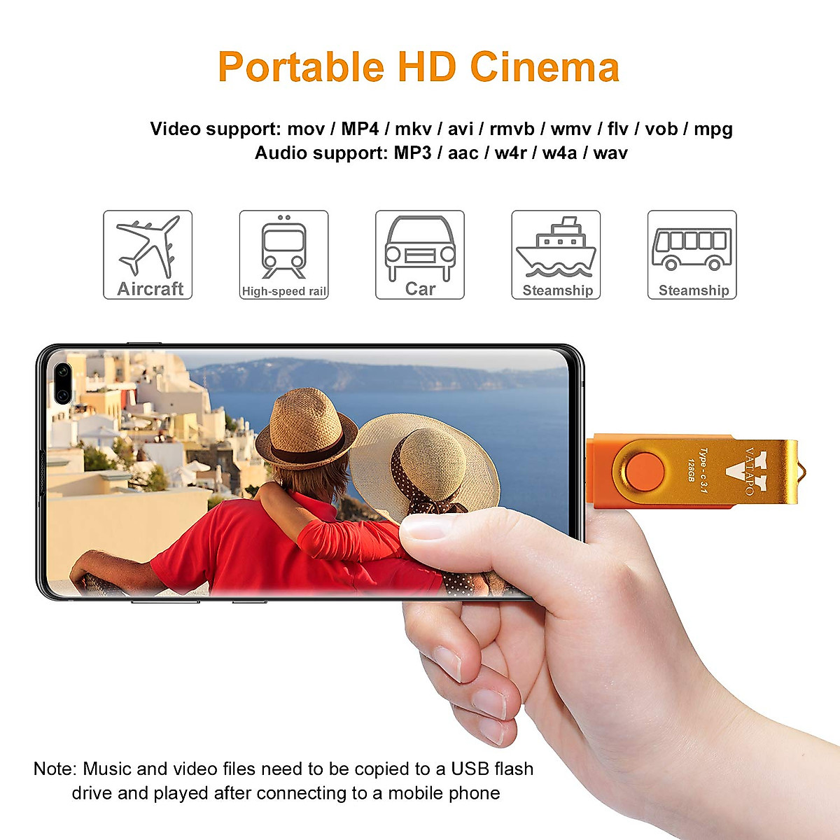 VATAPO 3.1 256GB 3 in 1 High Speed Flash Drive for Android Smartphones with OTG Function,Tablets,Laptop,Desktop,Photo Stick for Samsung Galaxy,LG,Google Pixel,Hua Wei.Moto,One Plus,etc.