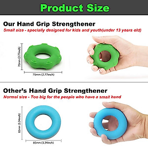 Boaton Basketball Football Training Equipment, Basketball Football Gear, Hand Grip Strengthener for Basketball Training, Football Training, Suitable for Kids and Youth (Below 13 Years Old)