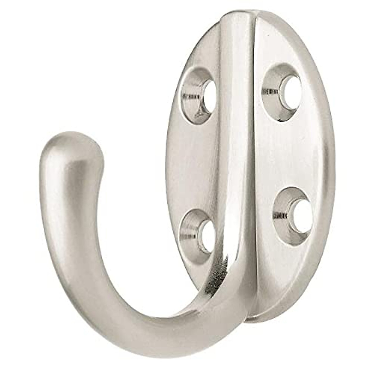 Brainerd Single Robe Hook, Satin Nickel